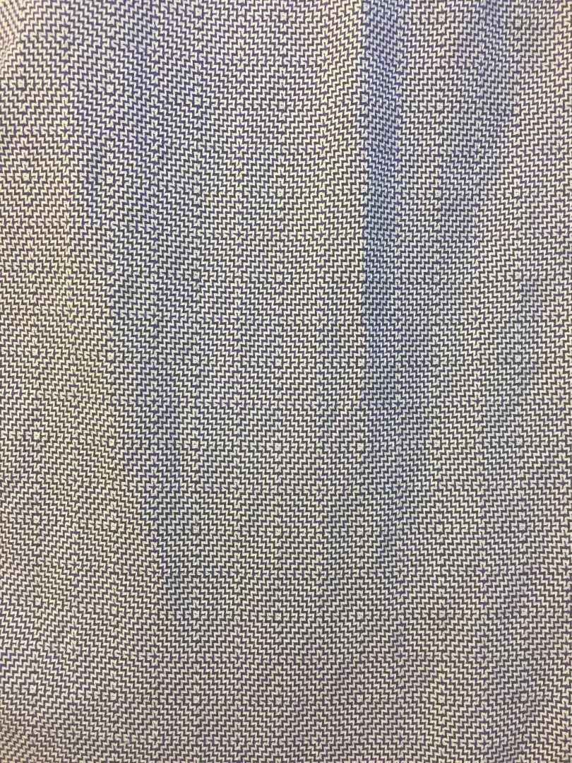 Blue and White Pattern fabric stitching | Free Textures