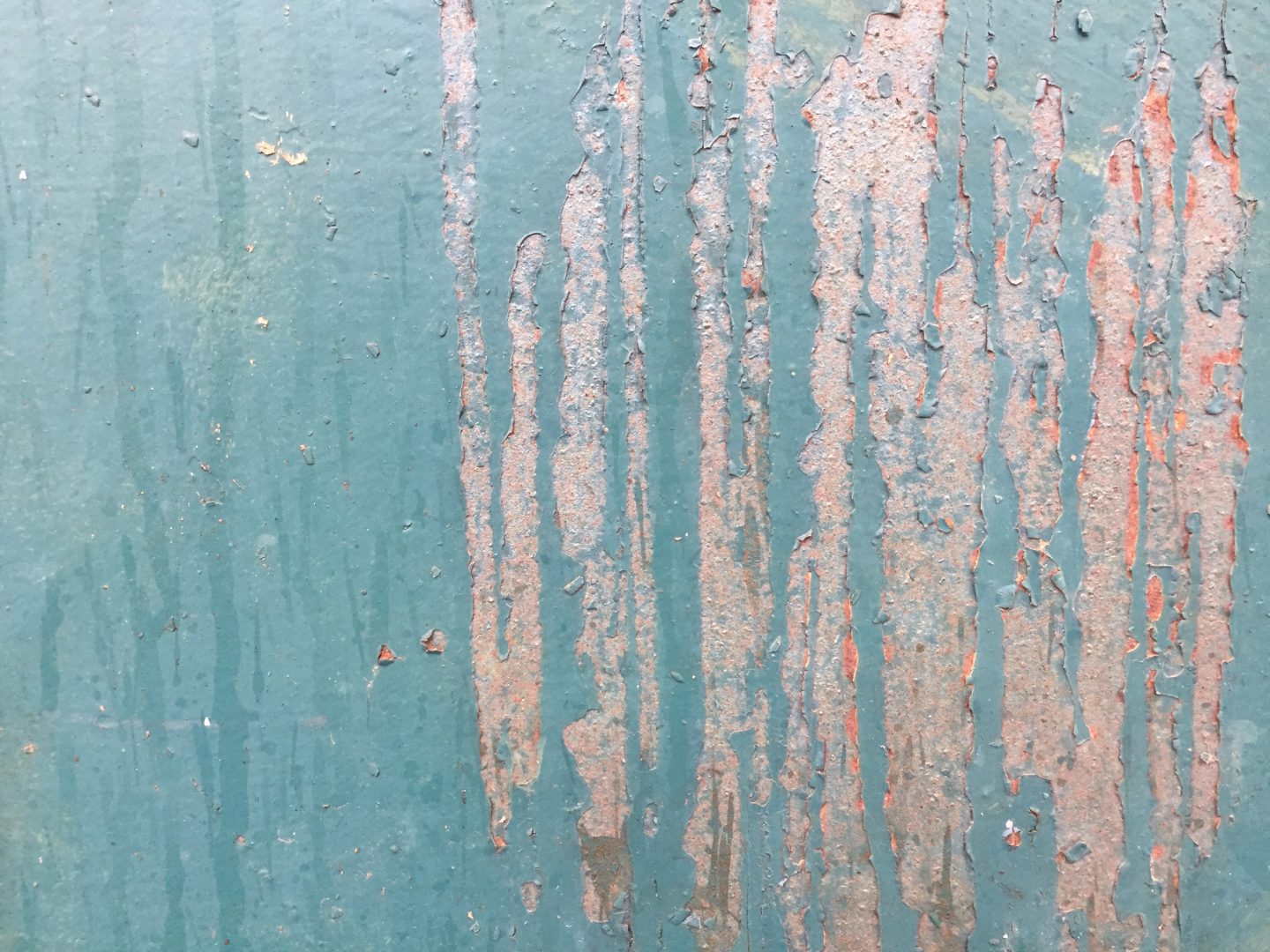 Rust metal with chipped teal paint | Free Textures