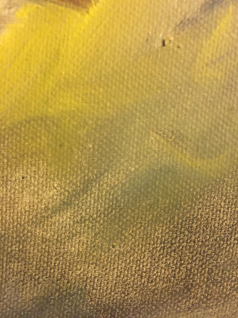 Close up of painting with canvas texture and brush strokes | Free Textures