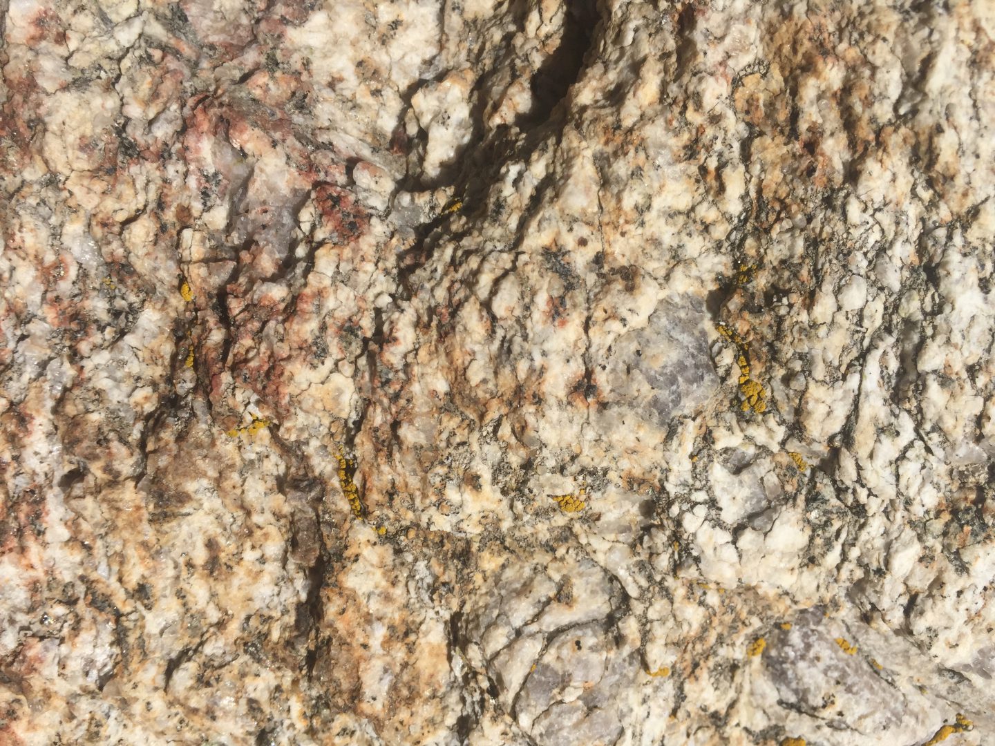 Colorful Rock Close Up with yellow spots | Free Textures