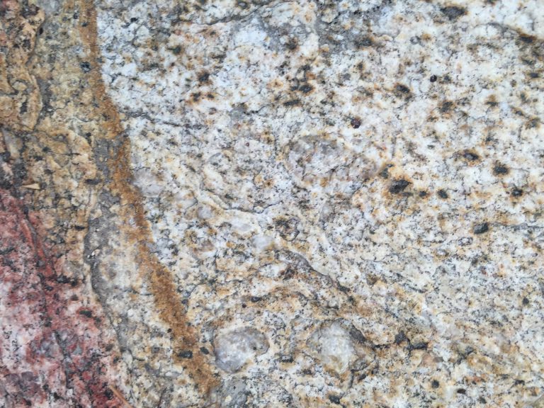 Close Up Granite with Red and Rust Color Stains | Free Textures