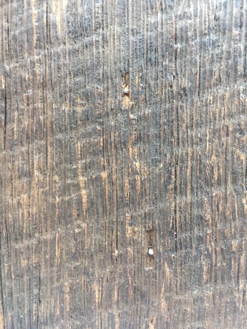 Dark wood stained with two nails | Free Textures