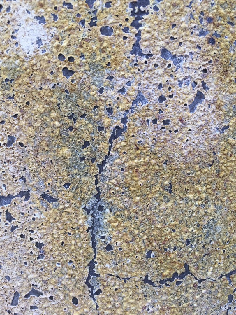 Detailed shot of pot with yellow &white layer | Free Textures