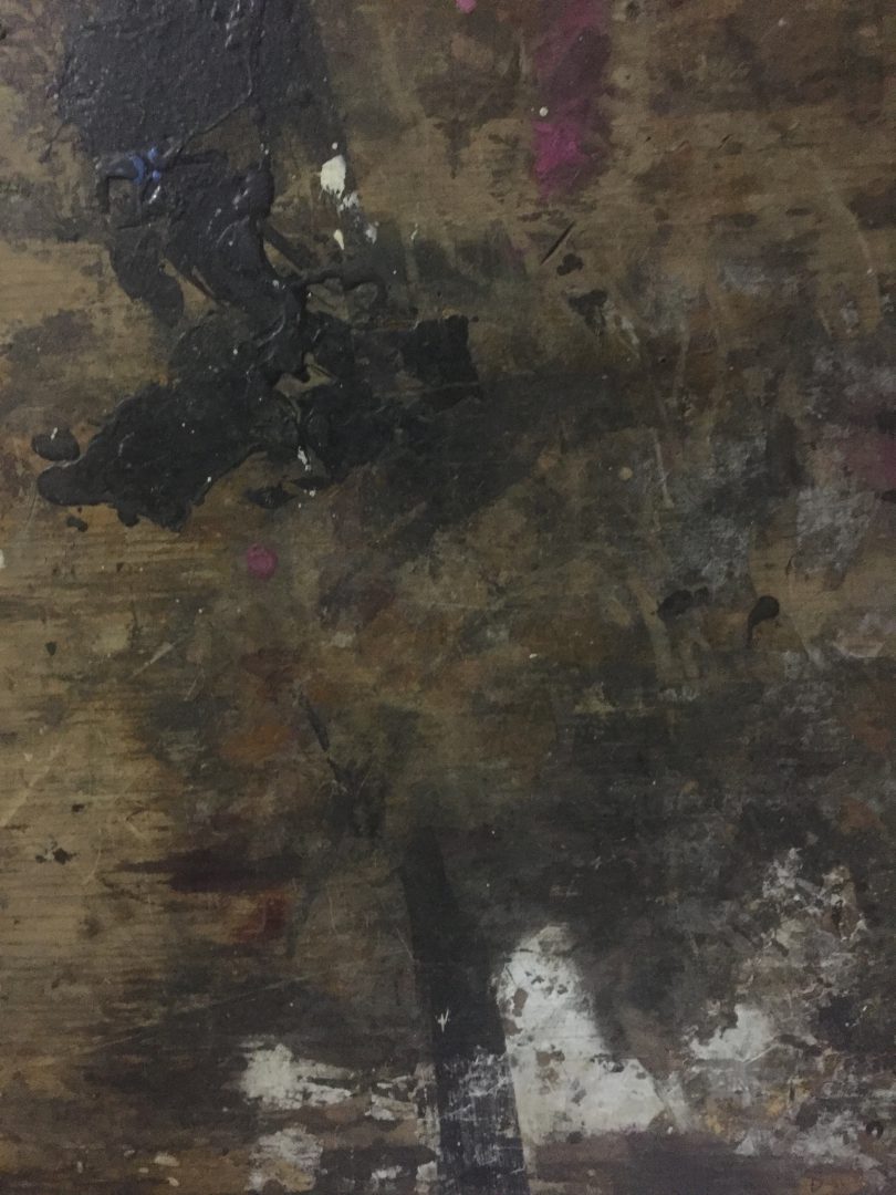 Messy painters palette close up with layers of colors | Free Textures