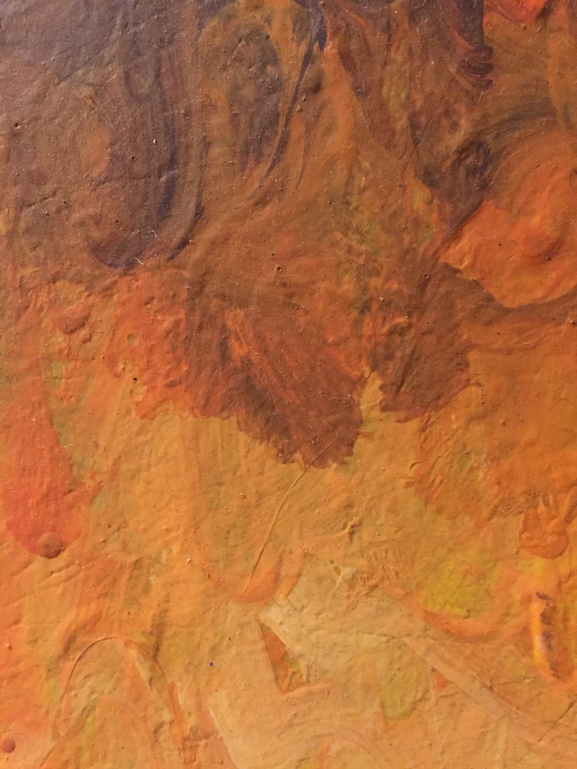 Close up of painting with muddy thick brush strokes | Free Textures