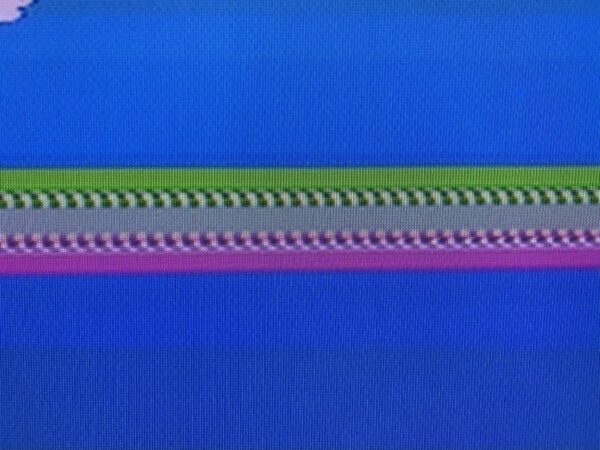Blue digital screen with pink and green bar | Free Textures