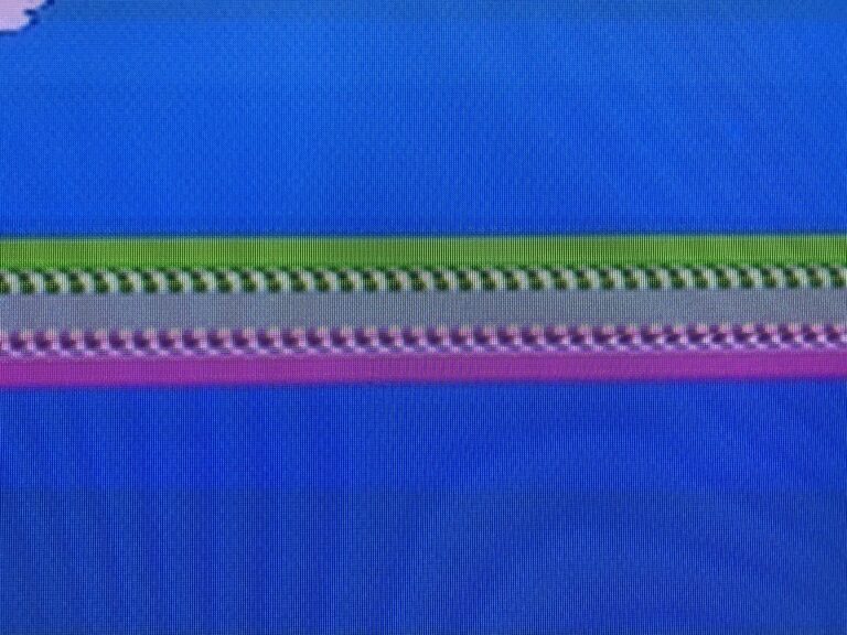 Blue digital screen with pink and green bar | Free Textures