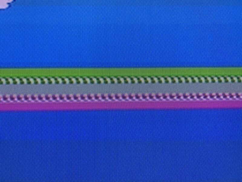 Blue digital screen with pink and green bar | Free Textures